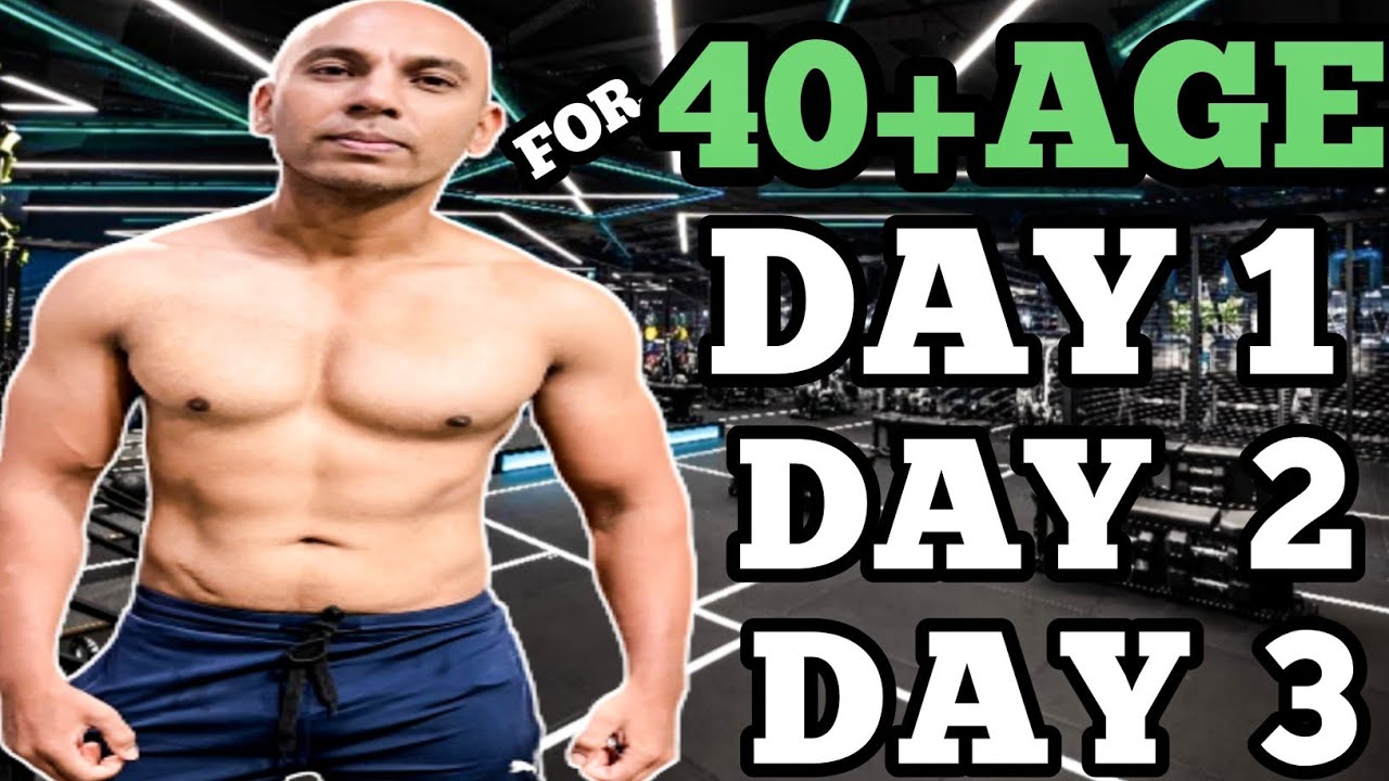 full week gym workout plan for men over 40+!! Workout for men over 40 ...
