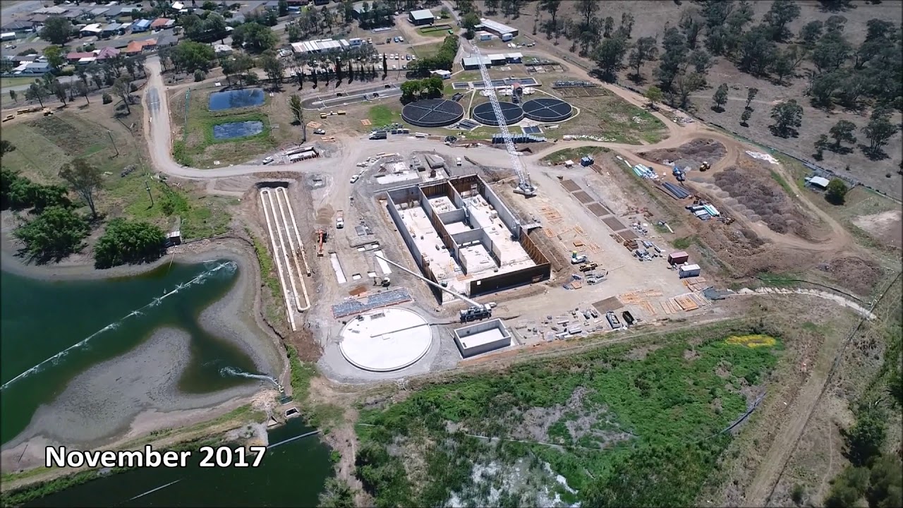 RWTW Construction Aerial Progress to April 2018 - YouTube