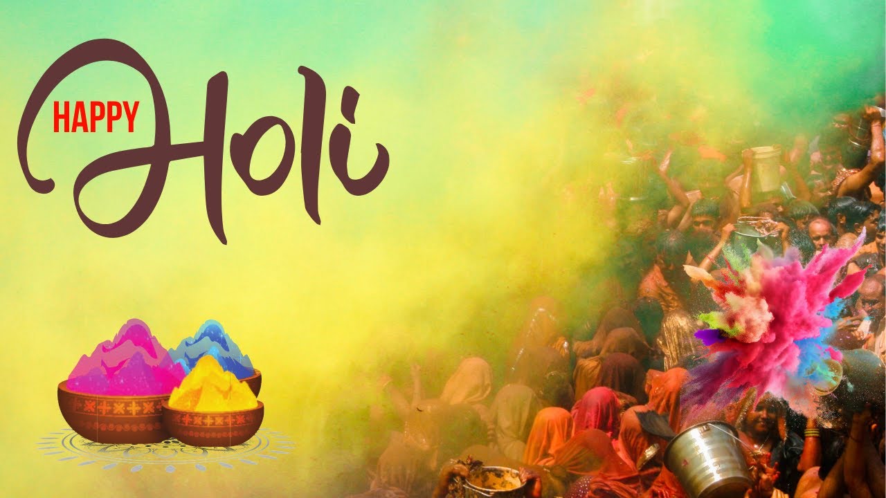 Super Easy Drawing for Holi | Indian Festival Drawing | School Project ...