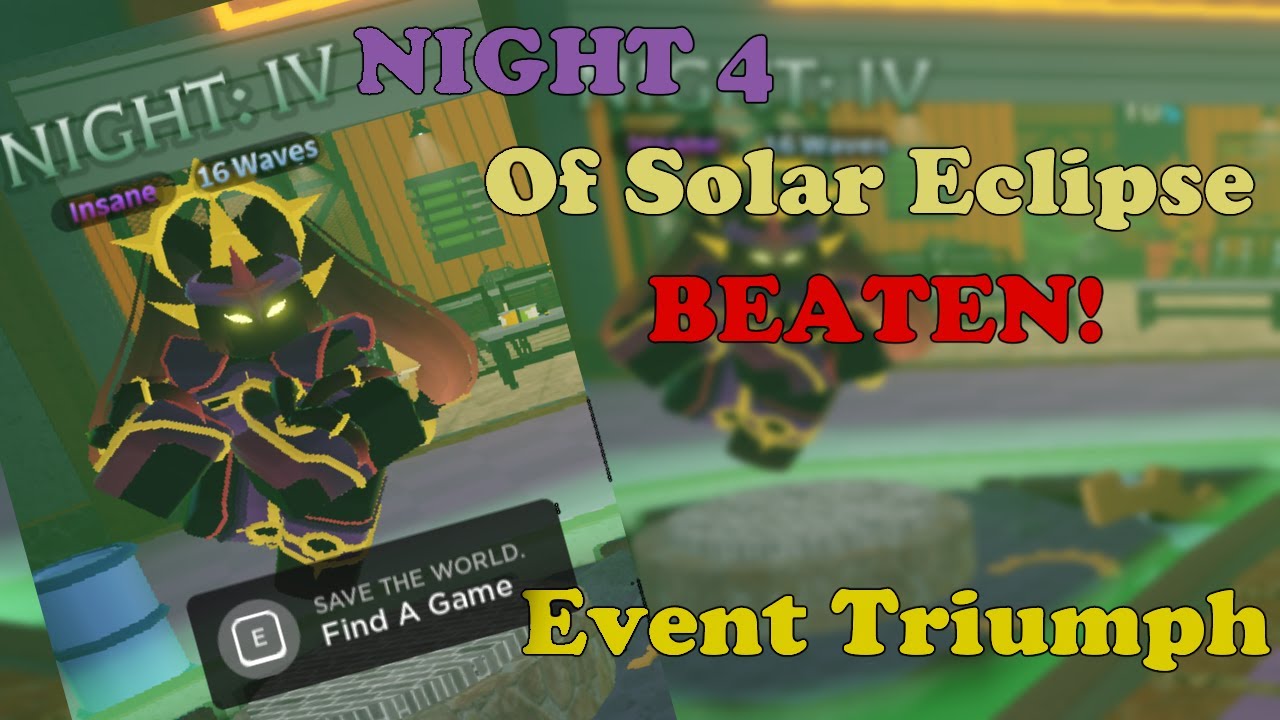 BEATING NIGHT 4 OF SOLAR ECLIPSE, UMBRA DEFEATED || Tower Defense ...
