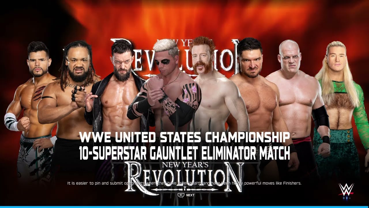 WWE United States Championship Gauntlet Match - YouTube