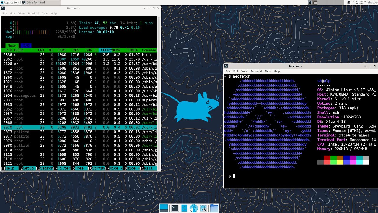 Setting Up Xfce4 And Configuring Alpine Linux Youtube