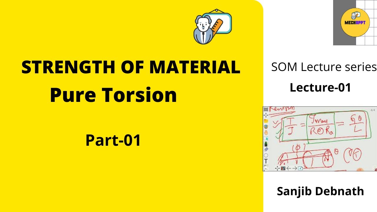 PURE TORSION (Part-01) || Strength of Materials || Mechanical ...