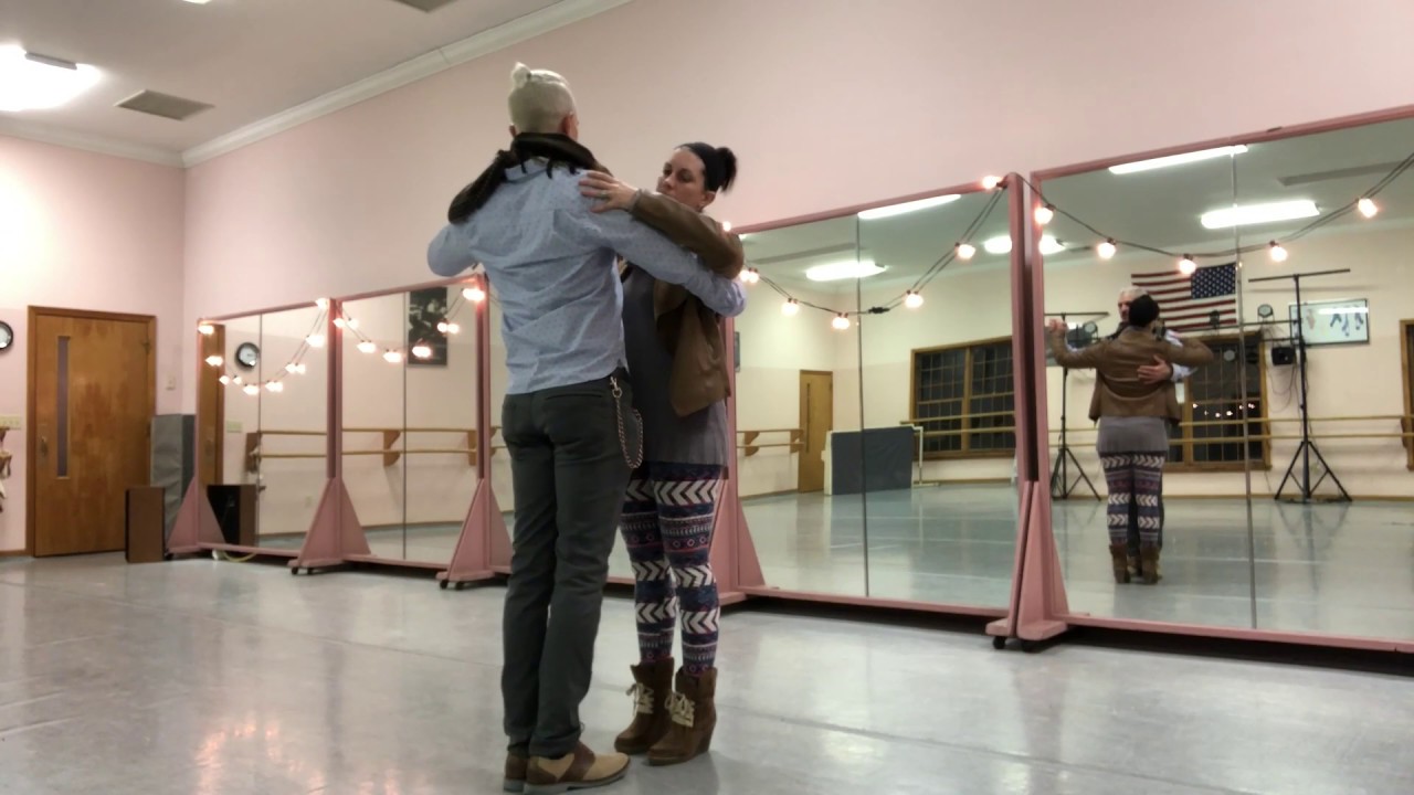 Basic Foxtrot Level 2 "Sway Step" as right turn. - YouTube