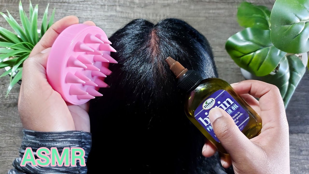 ASMR | Head Massage & Scalp Oiling - YouTube