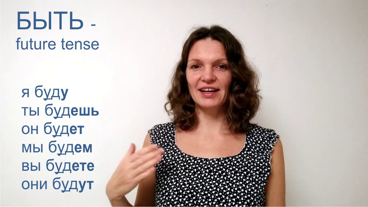 Future tense of the verb to be in Russian быть - YouTube