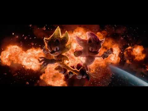 (Sonic The Hedgehog 3) Super Sonic & Super Shadow Team Up Scene With No ...