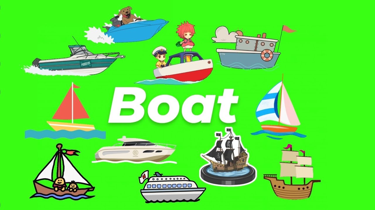 Animated Boat GIF Green Screen Pack (Free Download) - YouTube