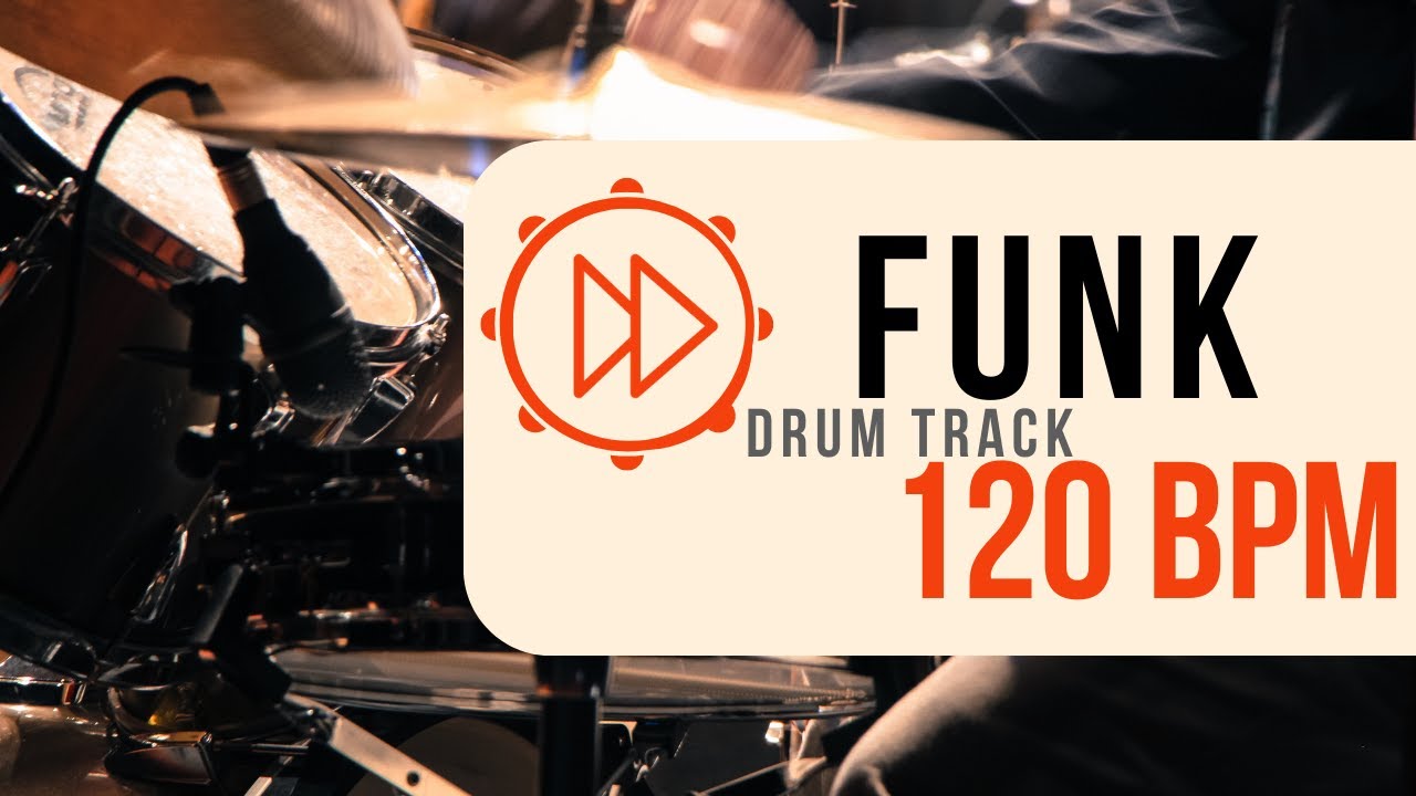 120 BPM | Funk Drum Beat | Backing Track (#20) - YouTube