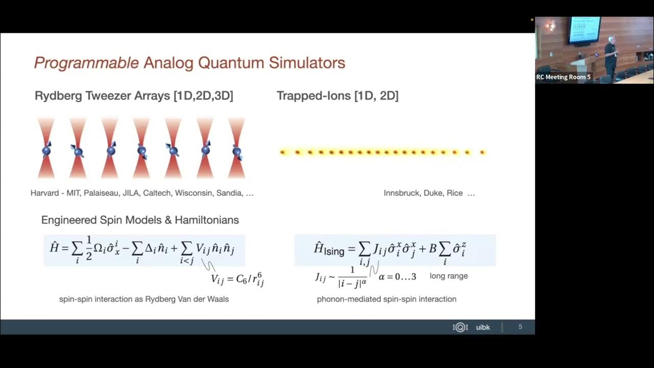 Exploring Large-Scale Entanglement in Quantum Simulation - Peter Zoller - YouTube