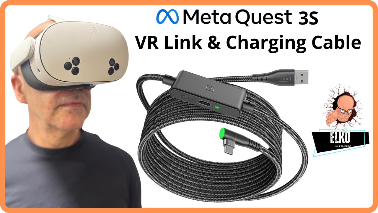 Accesorio Cable VR LINK & CHARGING Para Gafas Meta Quest S3/ Realidad ...