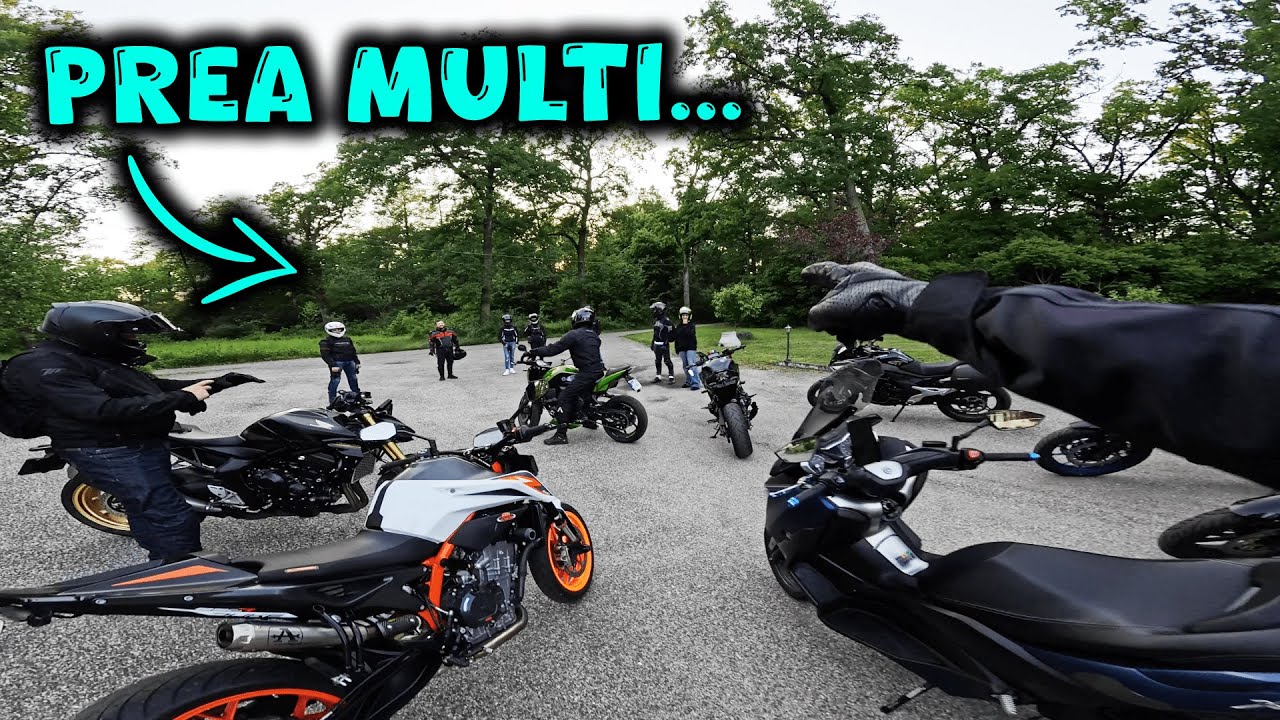 PREA MULTI MOTOCICLISTI! NE DESCURCAM GREU! - YouTube