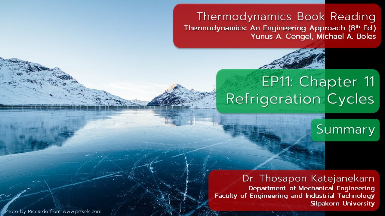 EP11-105 Ch11 Refrigeration Cycles (Thermo-CB-8e) - YouTube