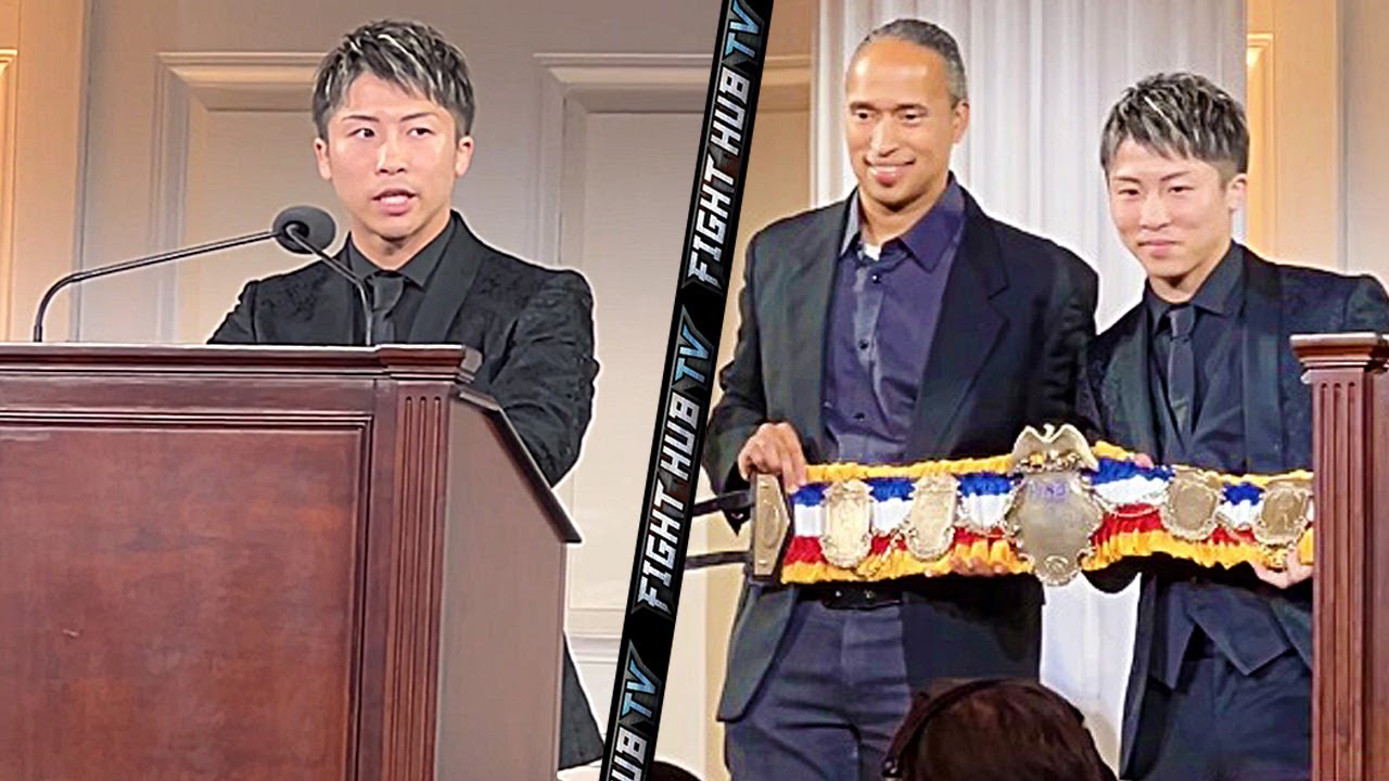 Naoya Inoue honored as fighter of the year; receives RING Magazine belt ...