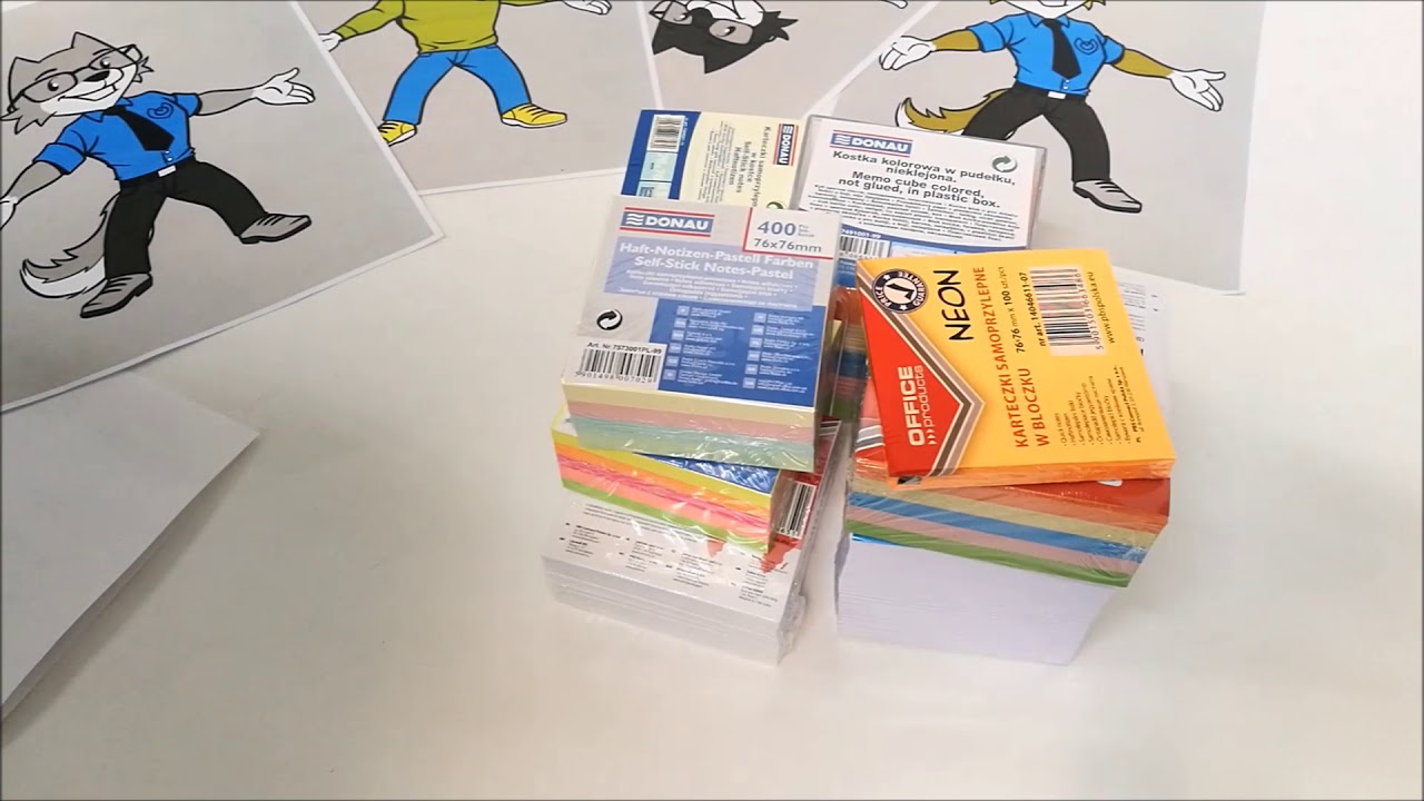 PAPIRNE KOCKE IN POST-IT IZDELKI - YouTube