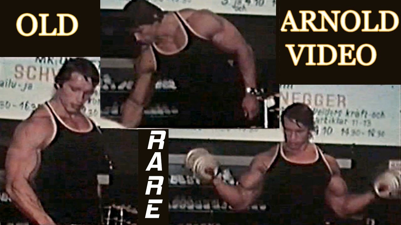 Arnold Schwarzenegger Rare Footage Demonstrating Weider Products - YouTube
