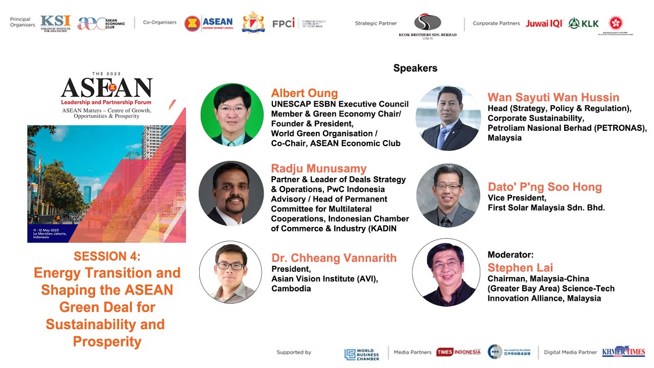 ALPF 2023 – Session 4: Energy Transition and Shaping the ASEAN Green ...