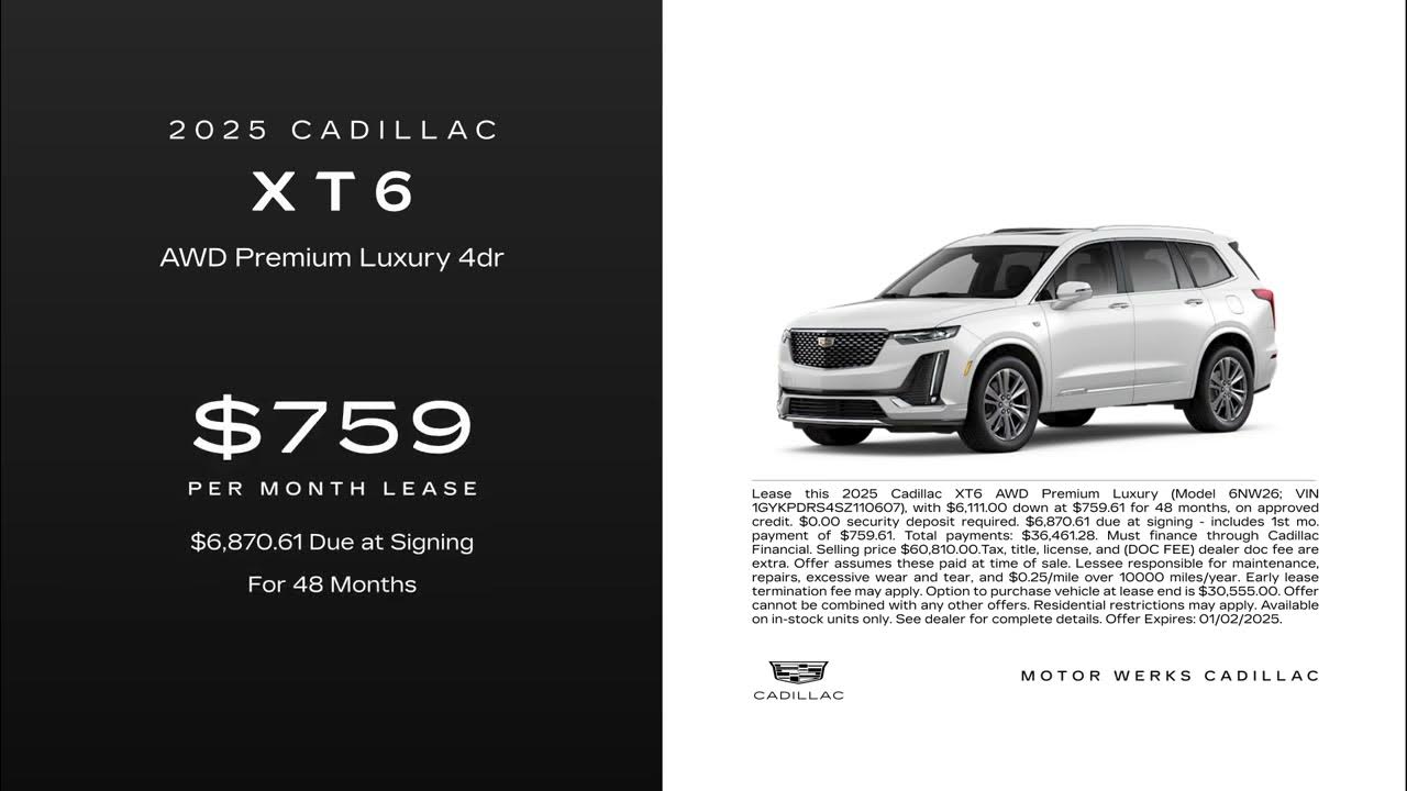 Cadillac XT6 12/22/2024 4710070 - YouTube