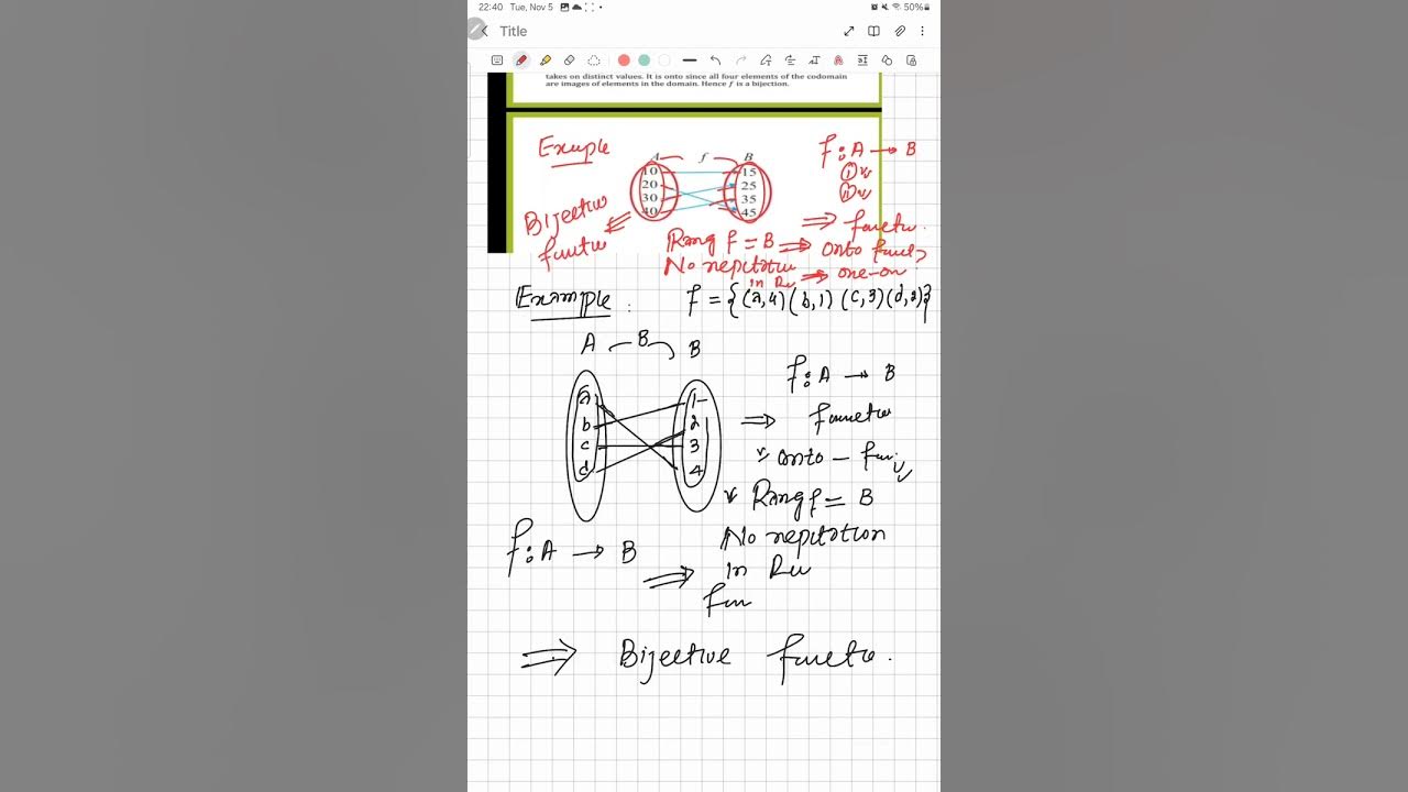 LEC02(PART04)|| DISCRETE MATHEMATICS ||BIJECTIVE FUNCTION WITH EXAMPLES || UET PESHAWAR. - YouTube