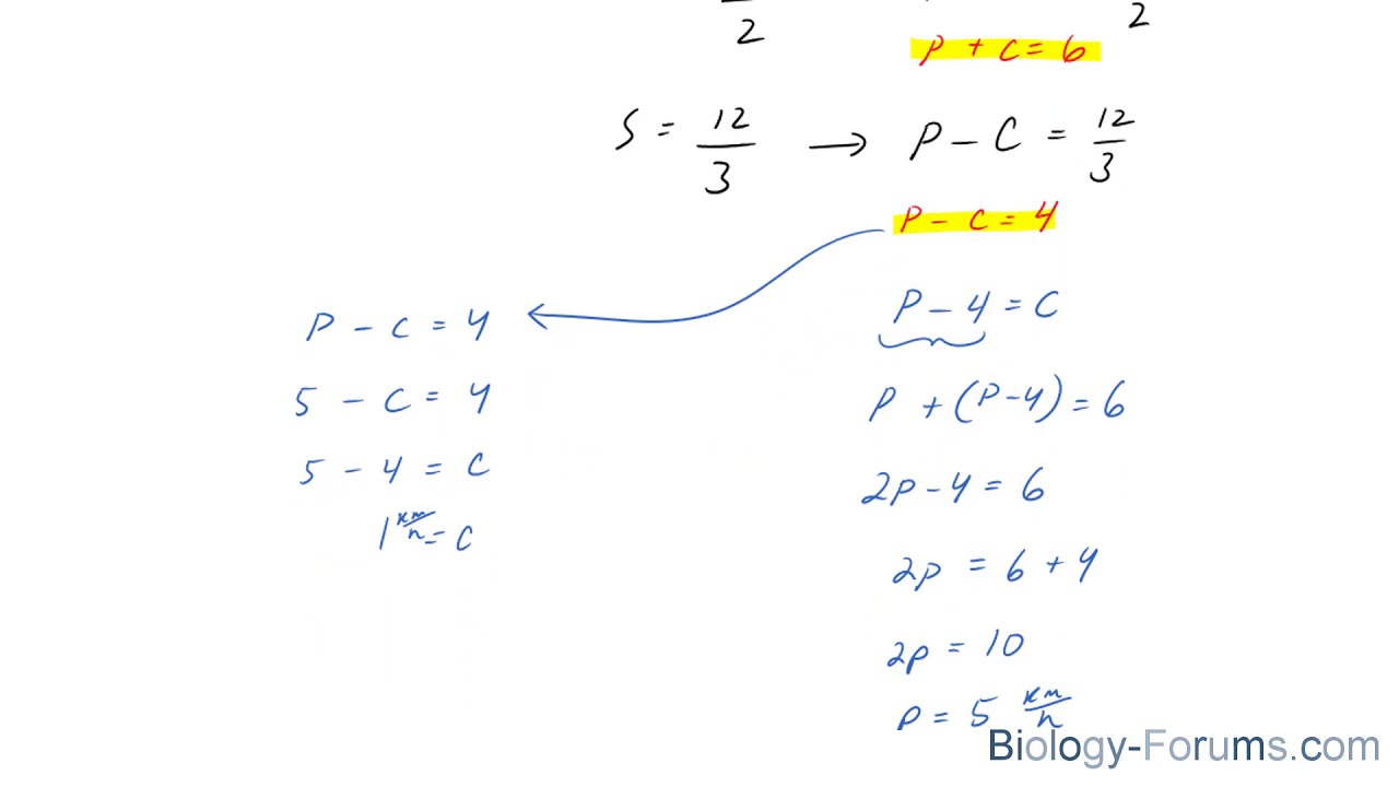 Solve a distance, time, speed problem using linear algebra - YouTube