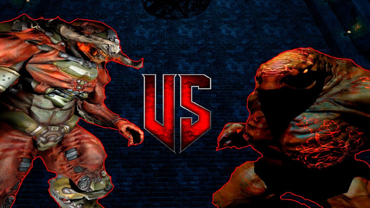 Cyberdemon vs Berzerk Hunter - DOOM 3 Monster Infighting - DOOM RETRO ...