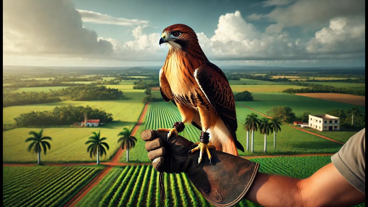 Cuban Falconry the best Red Tail TOROMBOLO - YouTube