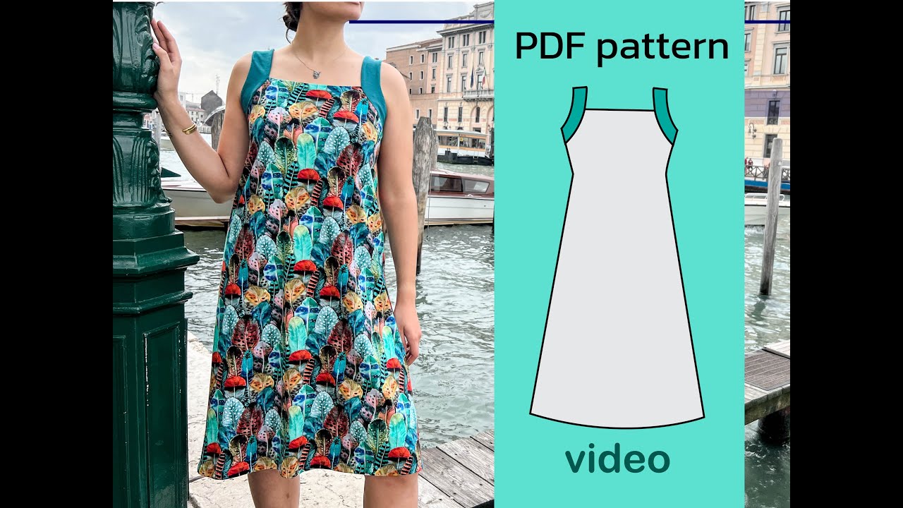 Jersey Dress Sewing Tutorial - YouTube