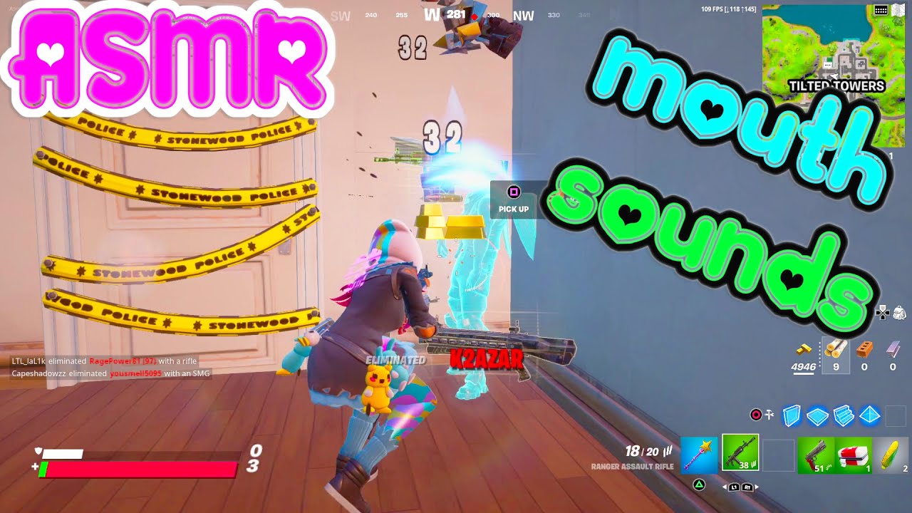 ASMR Gaming 🍀 Fortnite Chapter 3 Solo Relaxing Mouth + Controller ...