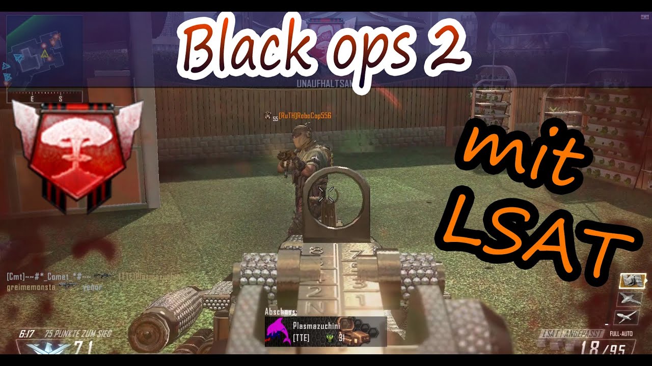 CoD Bo2 Nuclear mit jeder Waffe: LSAT Deutsch 60 FPS - YouTube
