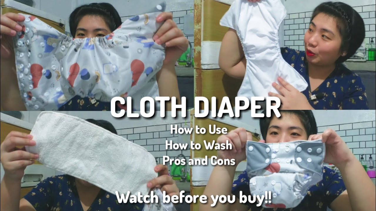 CLOTH DIAPER | How to USE |DIY Insert | Pros & Cons - YouTube