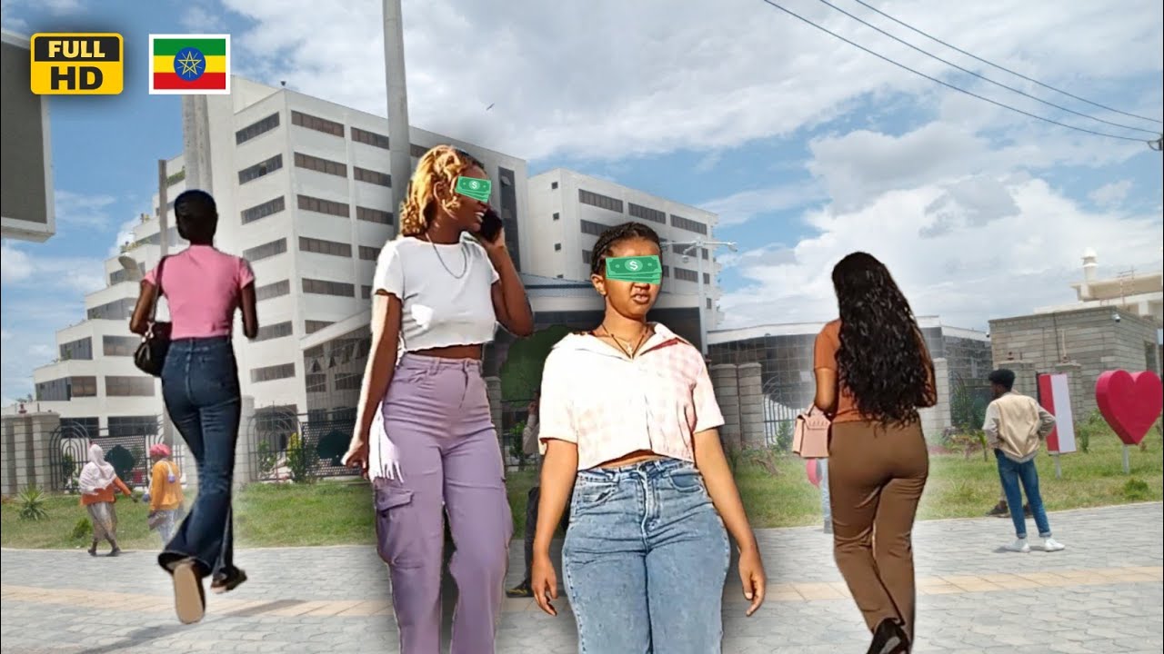 Beautiful girls on street of nazret ethiopia 🇪🇹 Adama Nazret walking ...