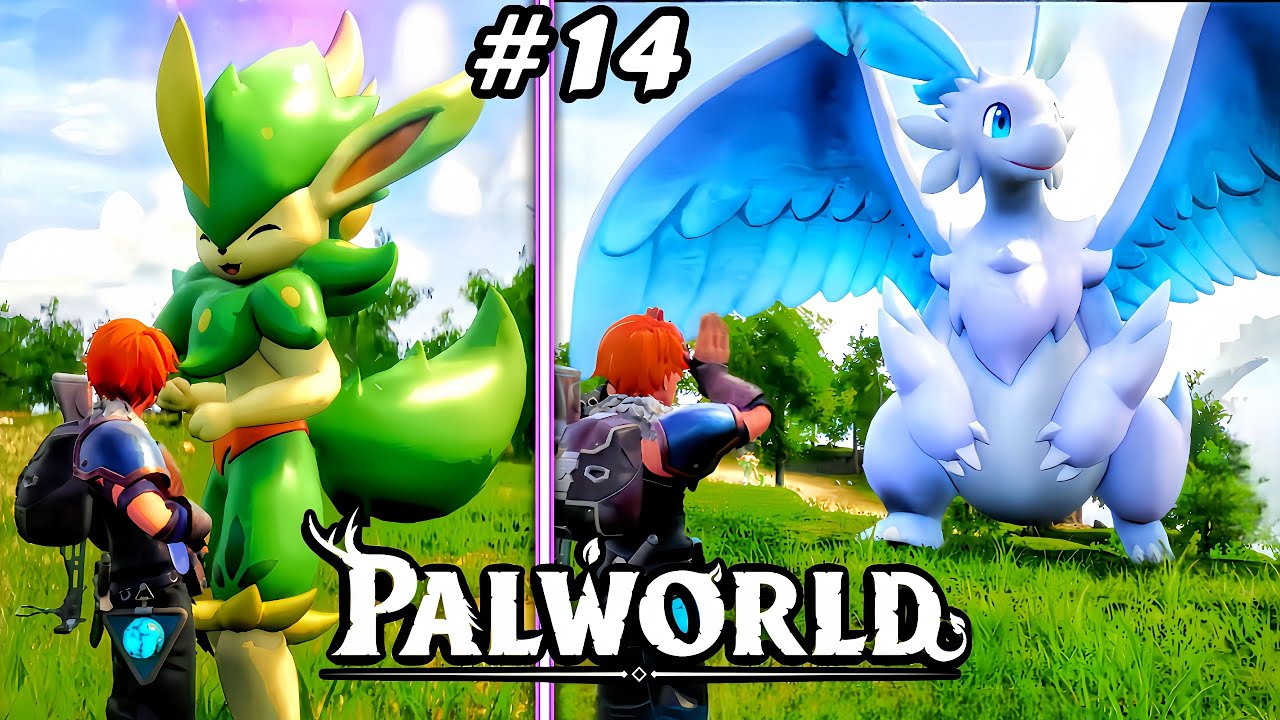 I Caught Holy Dragon Pal And Grass Type Cinderace In Palworld - YouTube