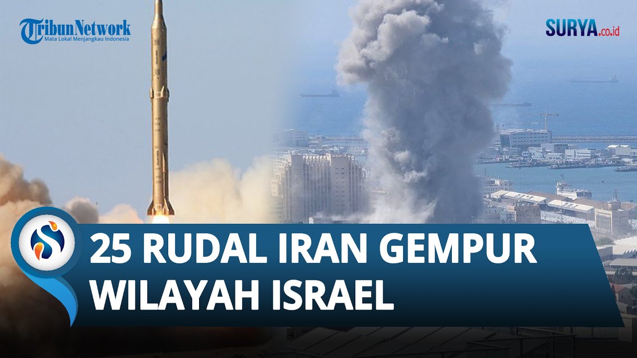 25 Rudal Iran Hantam Kota Haifa di pesisir utara, Picu Ledakan Dashyat ...