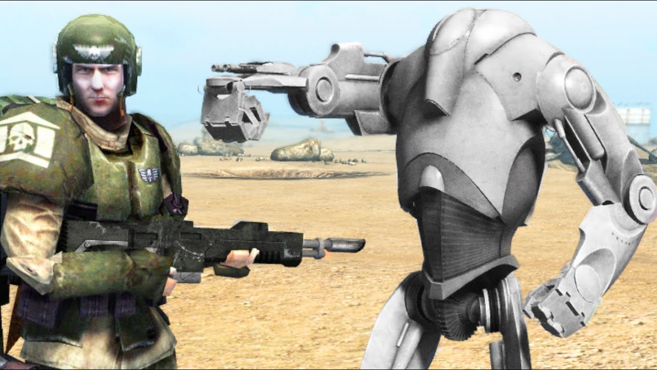 Imperial Guard vs CIS Battle Droids - Warhammer 40k vs Star Wars | Men ...