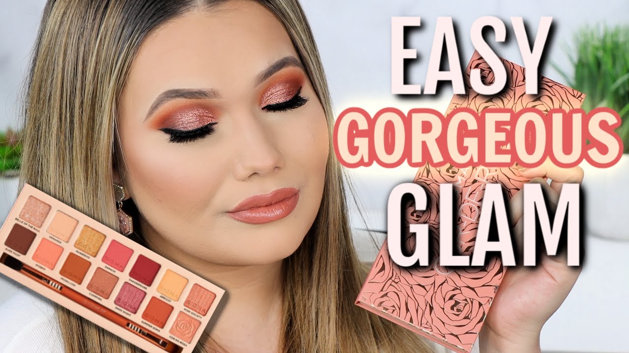 BOMBSHELL Makeup Tutorial | NEW Sigma Beaty Cor-De-Rosa Collection! - YouTube