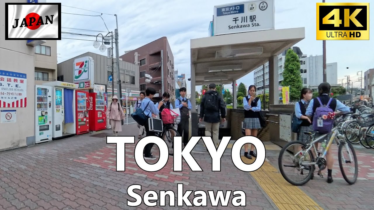 4K Japan Walking Tour | Exploring Senkawa Station in Tokyo - YouTube