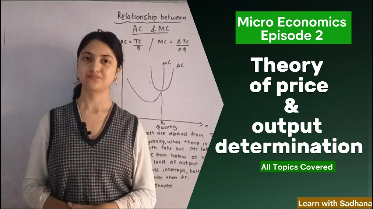 Microeconomics Episode 2 | Chapter : Theory of Price and Output ...