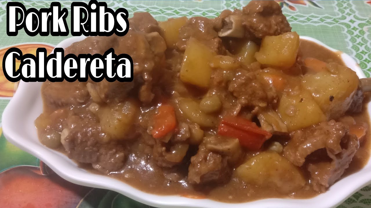 Easy PORK RIBS CALDERETA RECIPE SPARERIBS RECIPE - YouTube