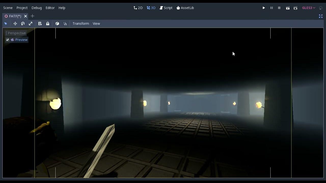 Godot Tutorial: Use Glow to Enhance 3d Fire in Pitch Black Environment using Omni Light - YouTube