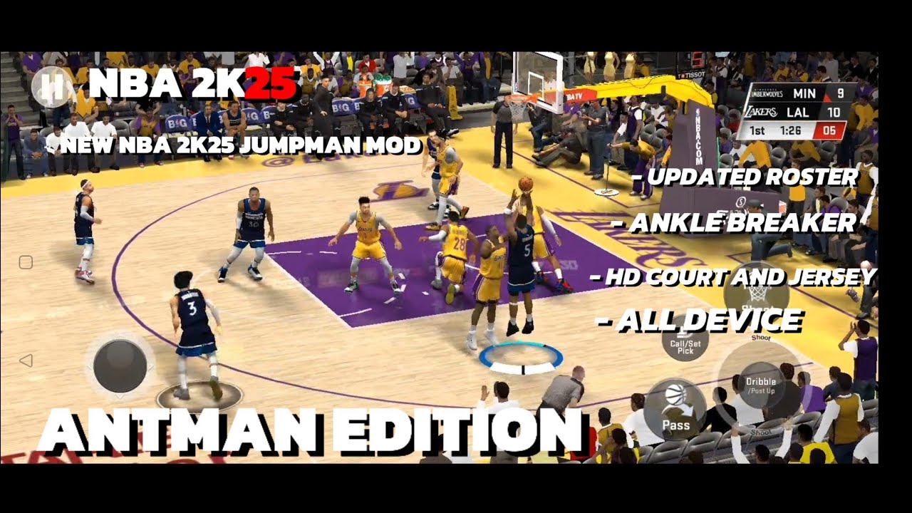 NEW NBA 2K25 JUMPMAN MOD v16 ANTMAN EDITION | UPDATED ROSTERS | HD ...