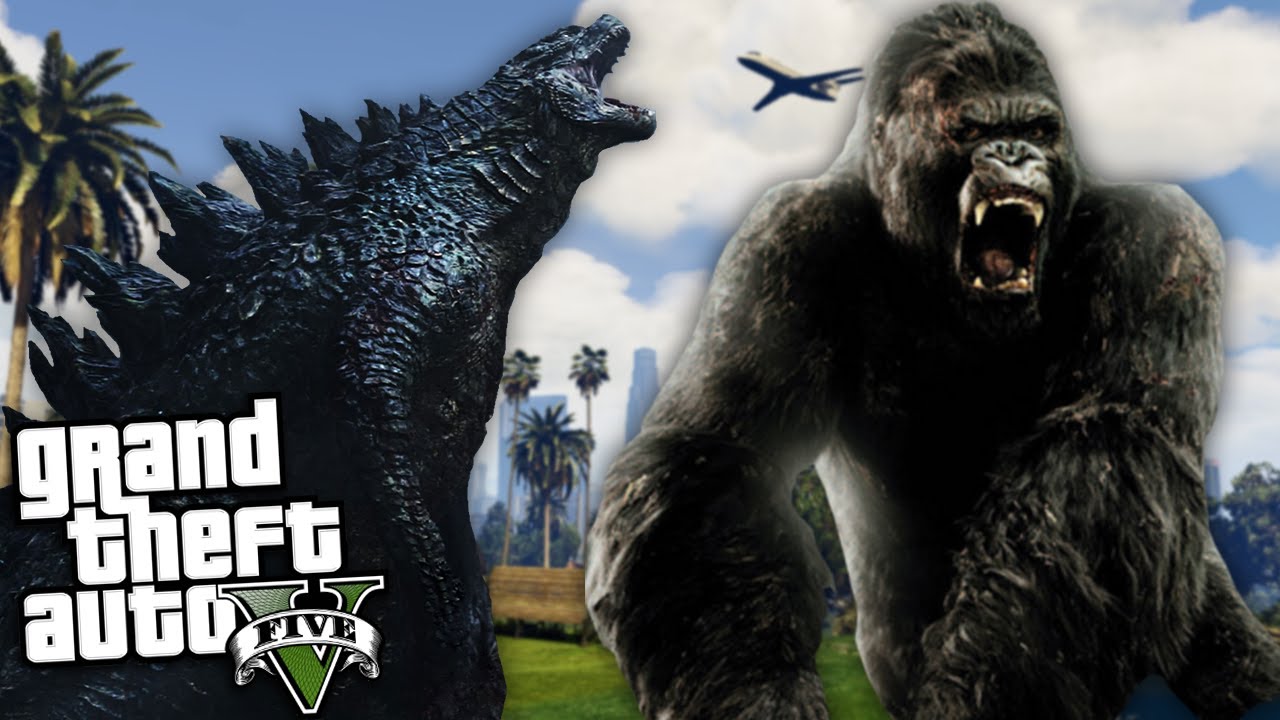 GTA 5 Mods - GODZILLA VS KING KONG MOD (GTA 5 Mods Gameplay) - YouTube