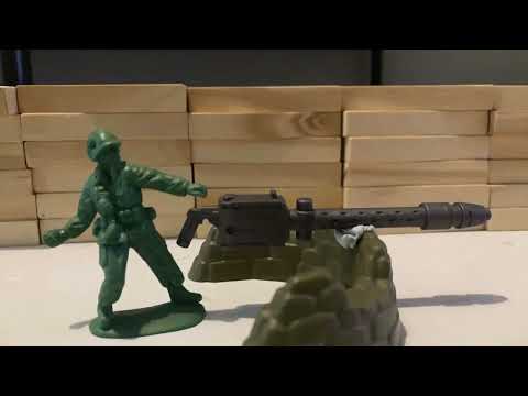 Army men target practice, stop motion - YouTube