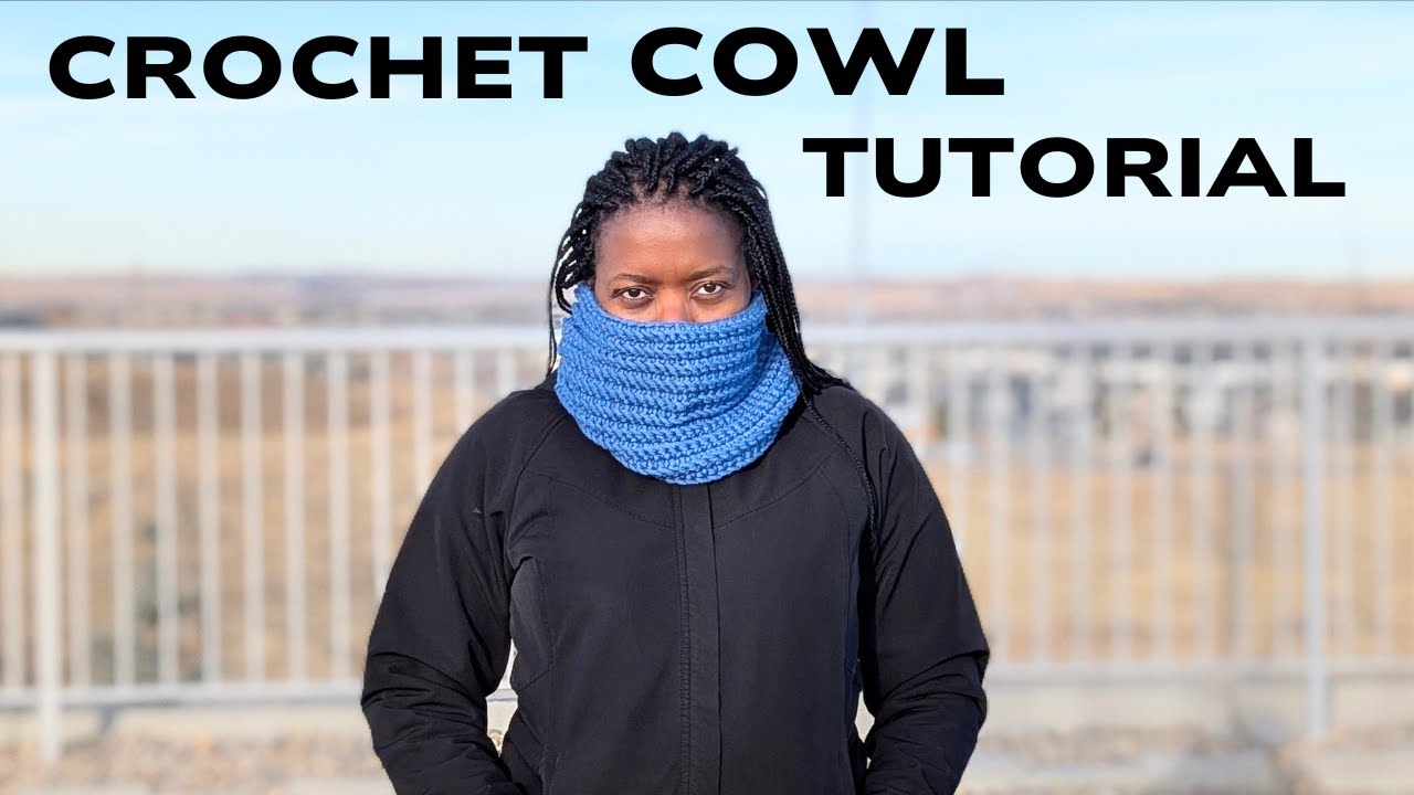 ONE HOUR Crochet Cowl,Easy Ribbed Cowl for beginners, Tube scarf ...