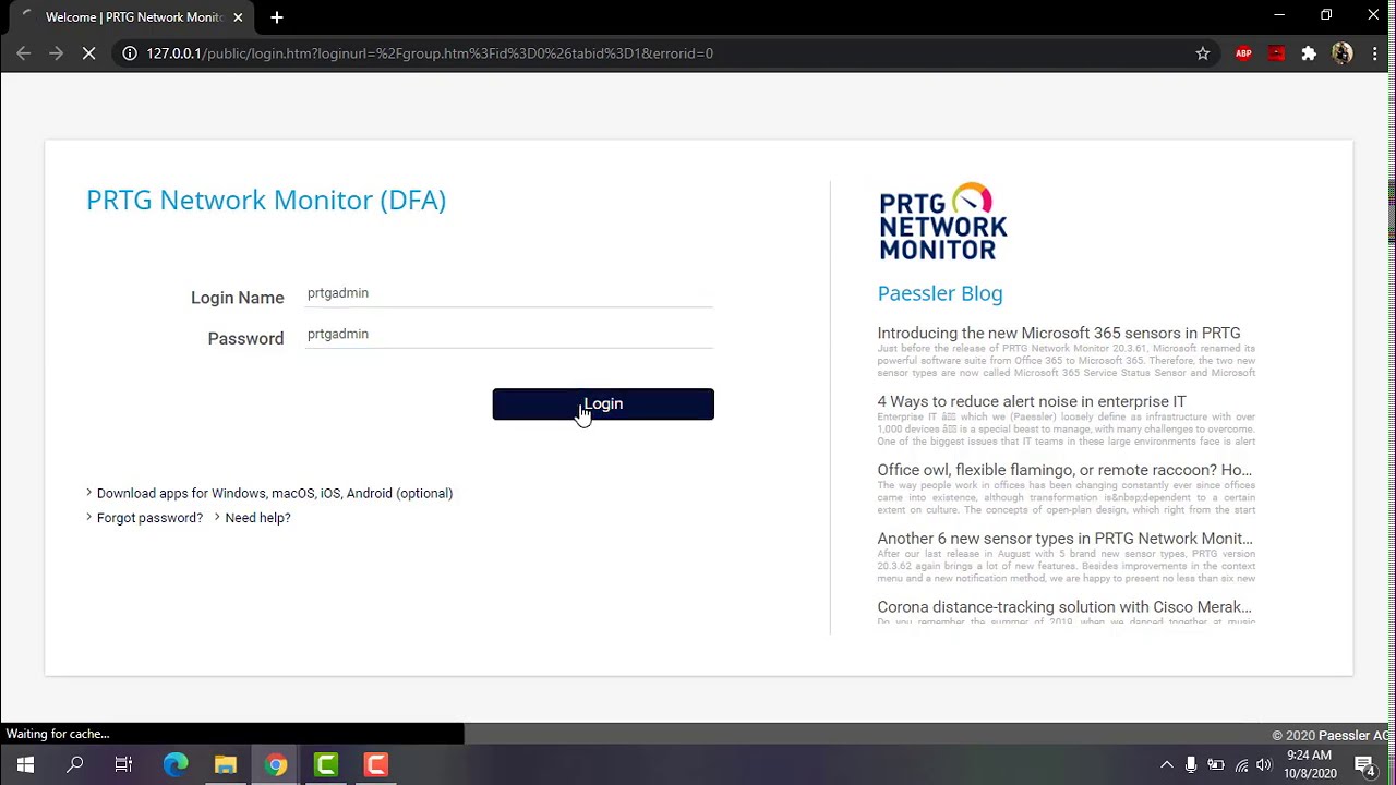Monitor Jaringan Dengan PRTG Network Monitoring dan Look@LAN - YouTube