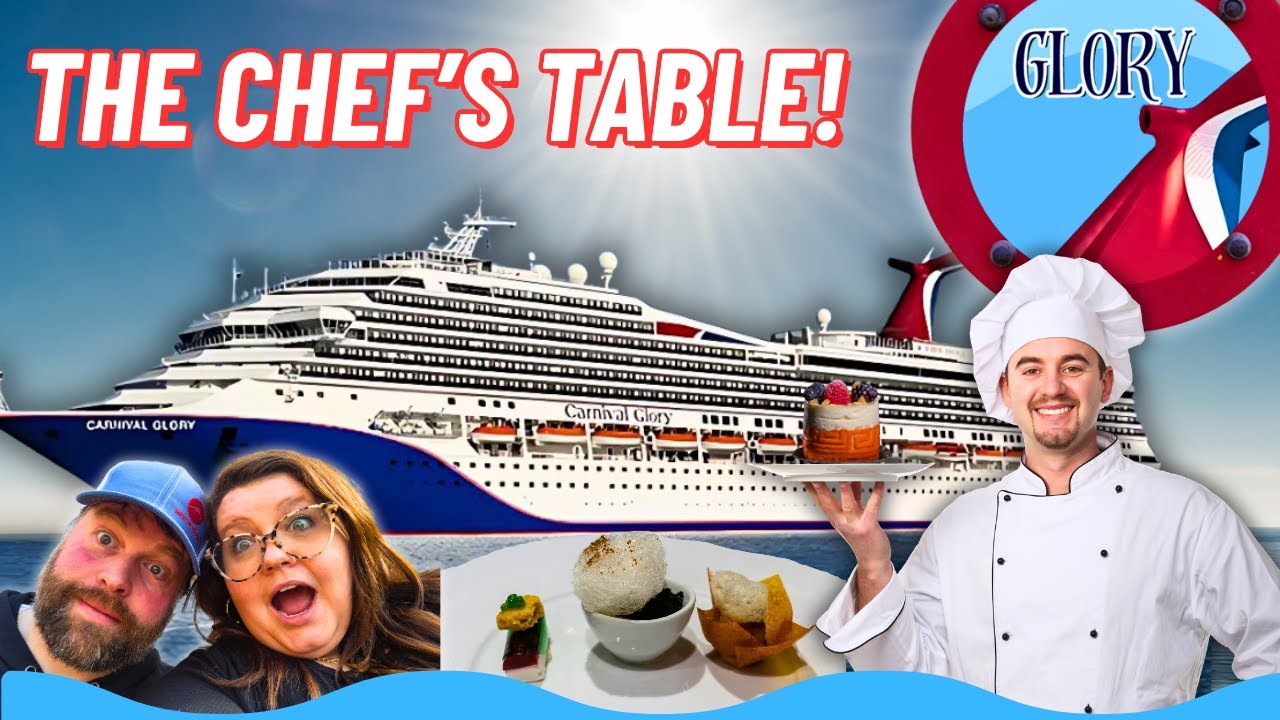 Carnival Glory Chef's Table - Complete Experience - Galley Walkthrough ...