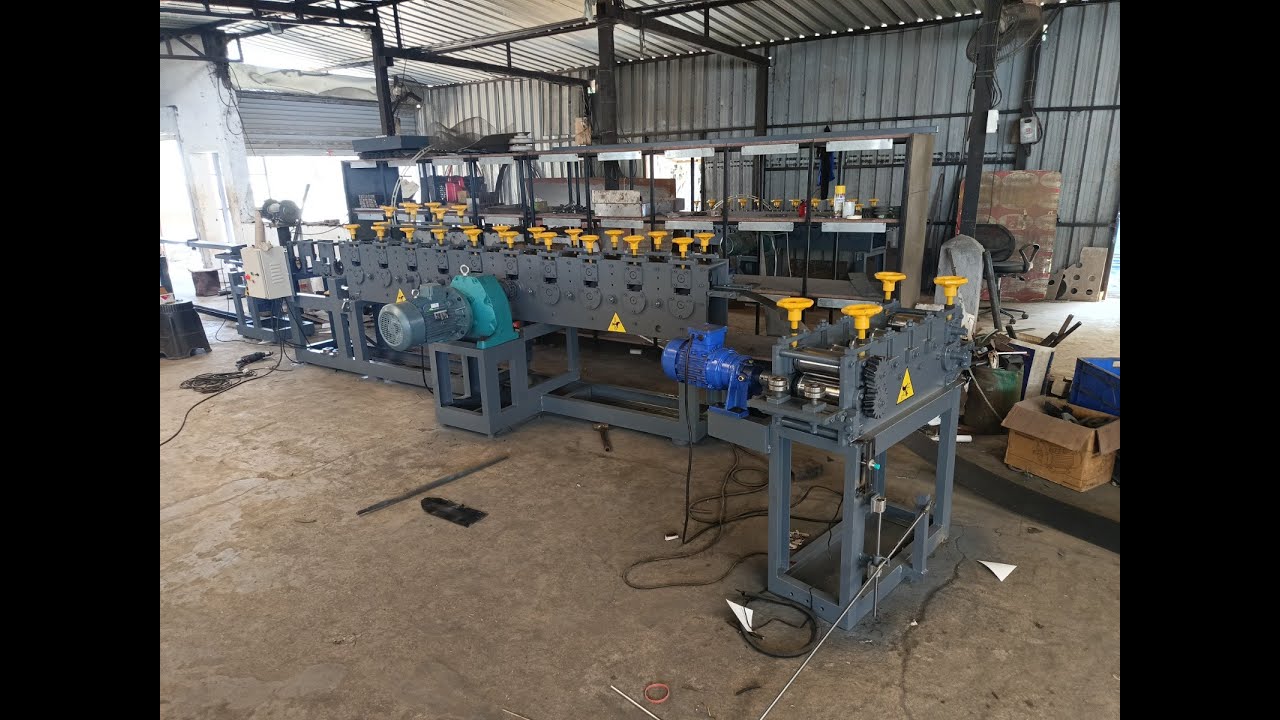 Industrial Storage Rack-Z BEAM Profile Roll Forming Machine - YouTube