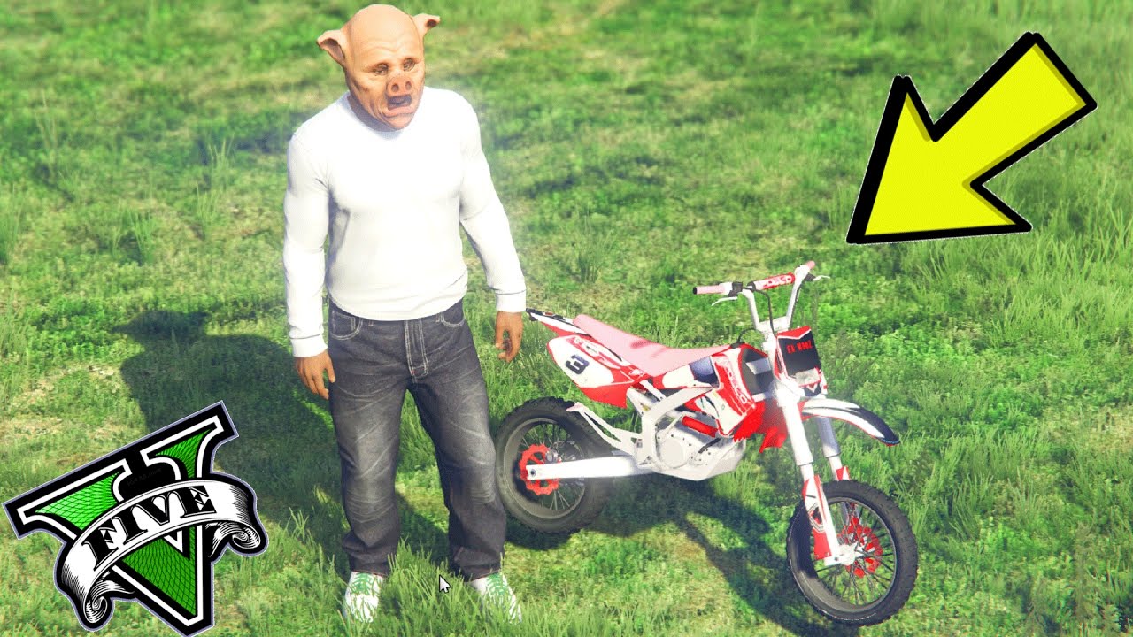 GTA 5 MOD PIT BIKE 🐷 MINI MOTOCROSS CHALLENGE !!!🐷 GTA 5 ITA 🐷 DAJEE ...