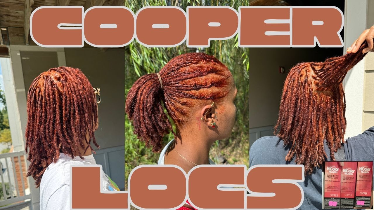 I Dyed My Locs Copper Without Bleach 😍 | HiColor Hair Dye Tutorial ...