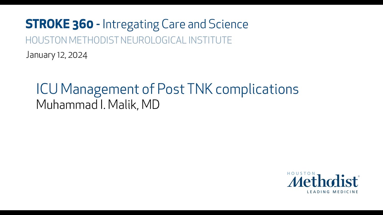ICU Management of Post TNK complications - YouTube