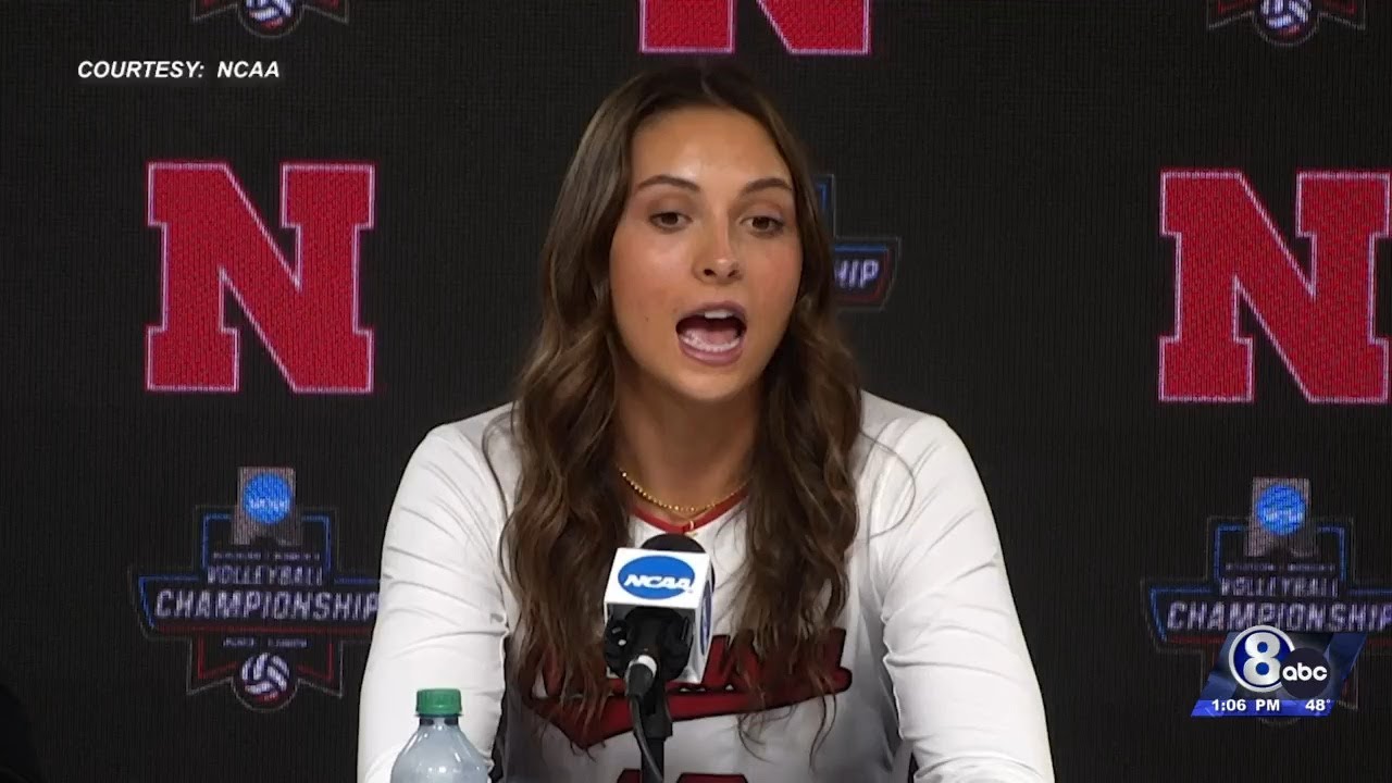 Merritt Beason on Husker volleyball's growth during the season - YouTube